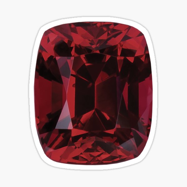 "dark red spinel no.2 | Photo" Sticker for Sale by QueenofCarbon ...