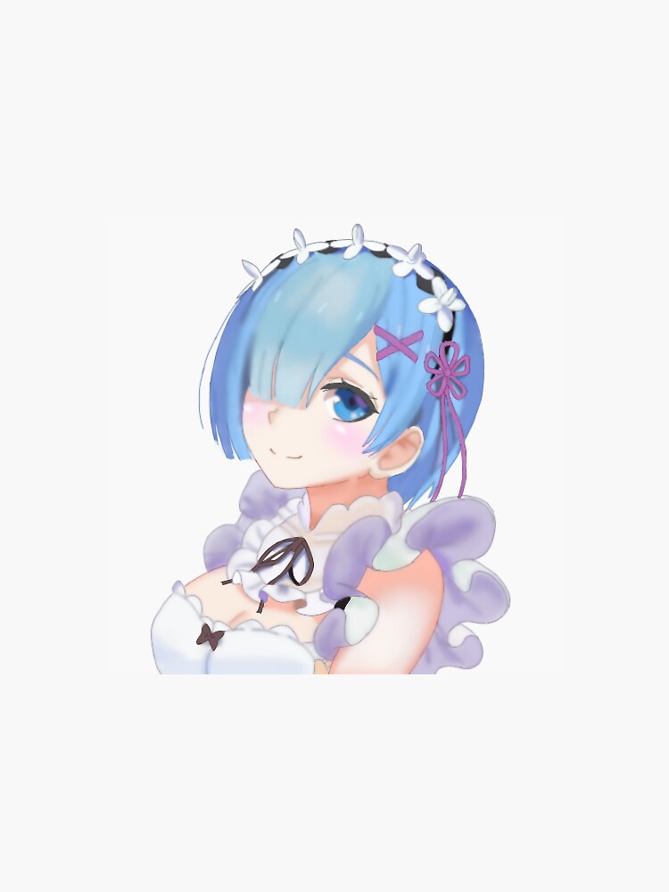 "Re:Zero Rem" Sticker for Sale by Gamer-Kirsten | Redbubble