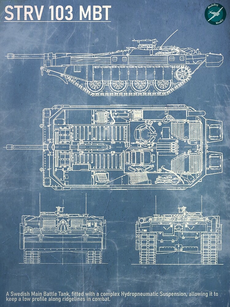 "Strv. 103 Blueprint (AVAILABLE ON CLOTHING) " Greeting Card for Sale ...
