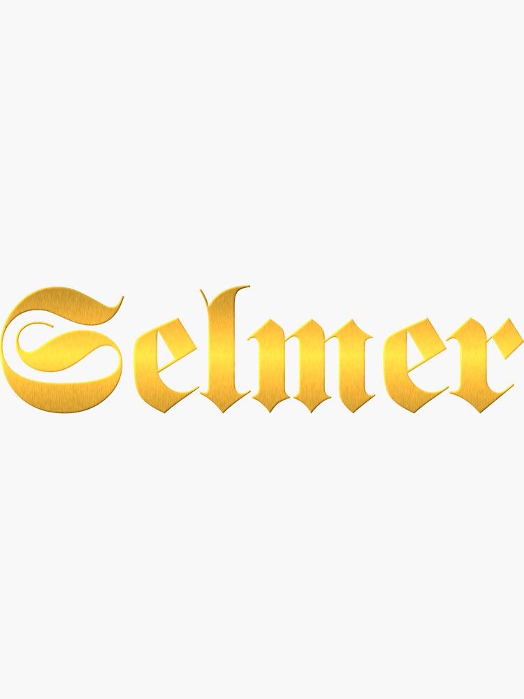 "Old Golden Selmer" Sticker by masubian | Redbubble