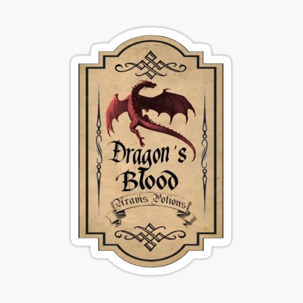 "Dragon's Blood" Sticker for Sale by AravisPotions | Redbubble