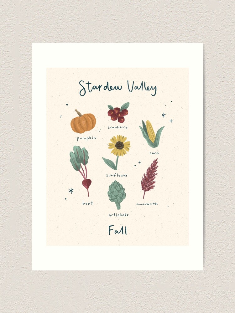 "Stardew Valley Fall Illustration" Art Print for Sale by vague-muse ...