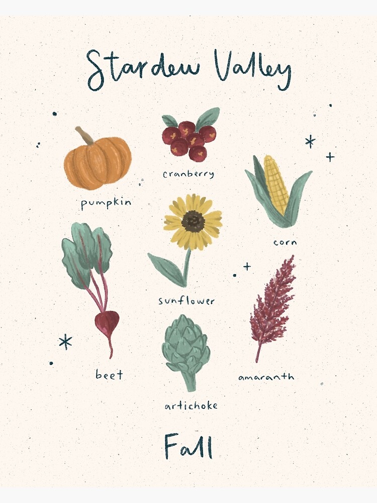 "Stardew Valley Fall Illustration" Art Print for Sale by vague-muse ...