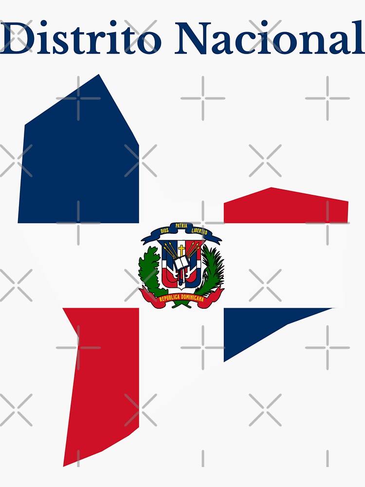 Pegatina «Diseño de Mapa de la Provincia de Distrito Nacional ...