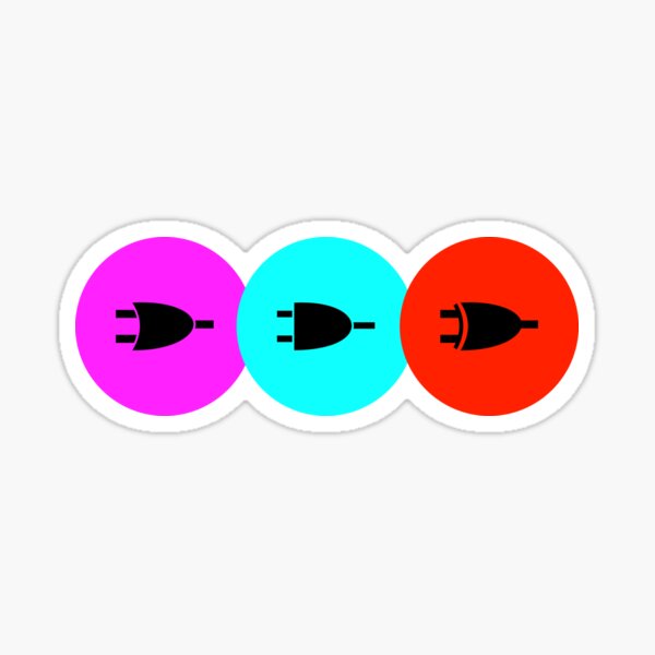 "Colorful three logic gates" Sticker for Sale by EngineersArt | Redbubble