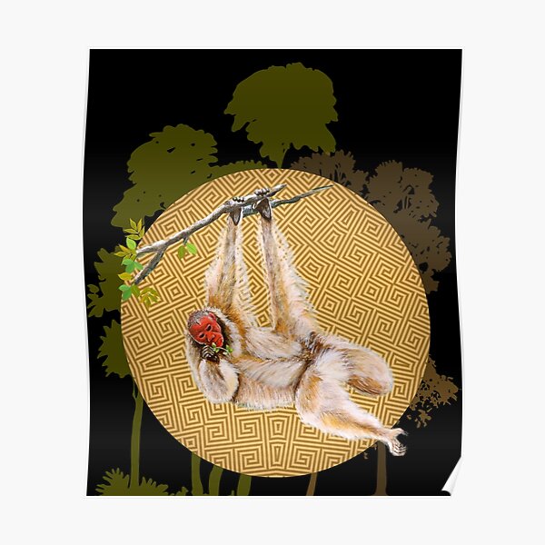 " "Indigenous Bald Uakari & Forest"" Poster for Sale by mandalatepui ...