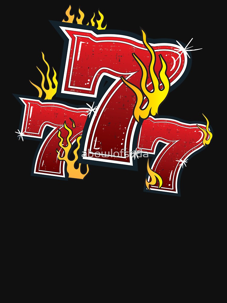 "777 Lucky Slot Machine Numbers Jackpot " T-shirt for Sale by ...