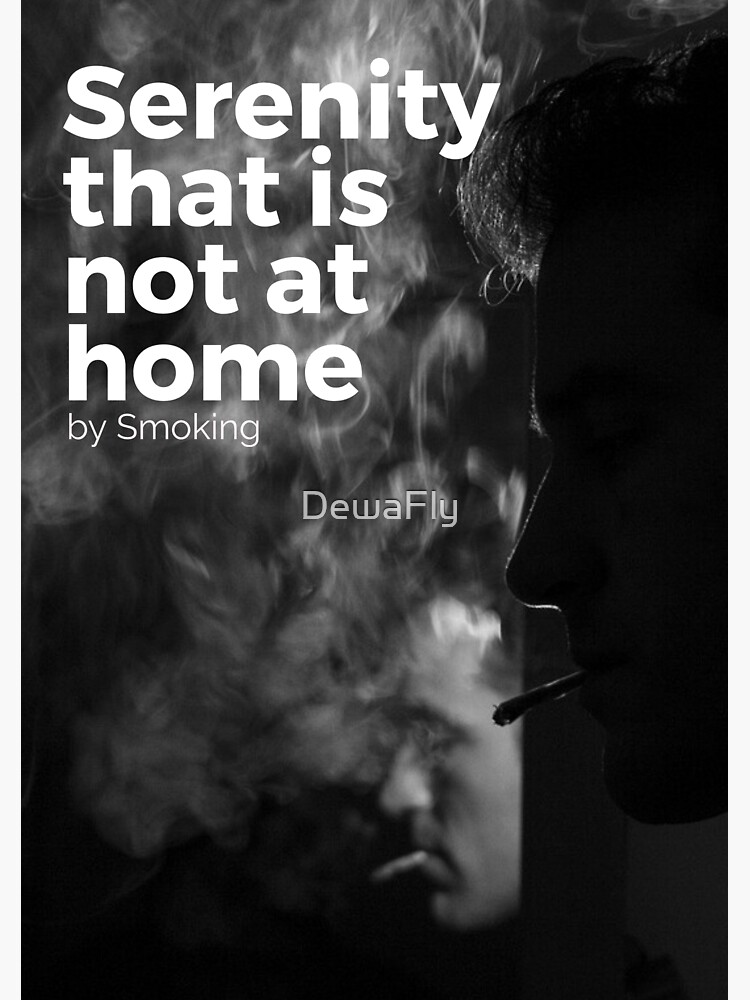 "Man Smoking" Sticker by DewaFly | Redbubble