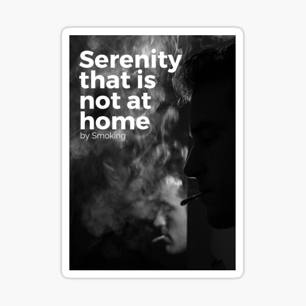 "Man Smoking" Sticker by DewaFly | Redbubble