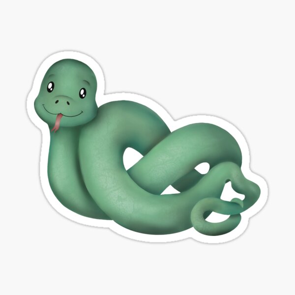"Snakey The Snake" Sticker for Sale by inspiredbybeca | Redbubble