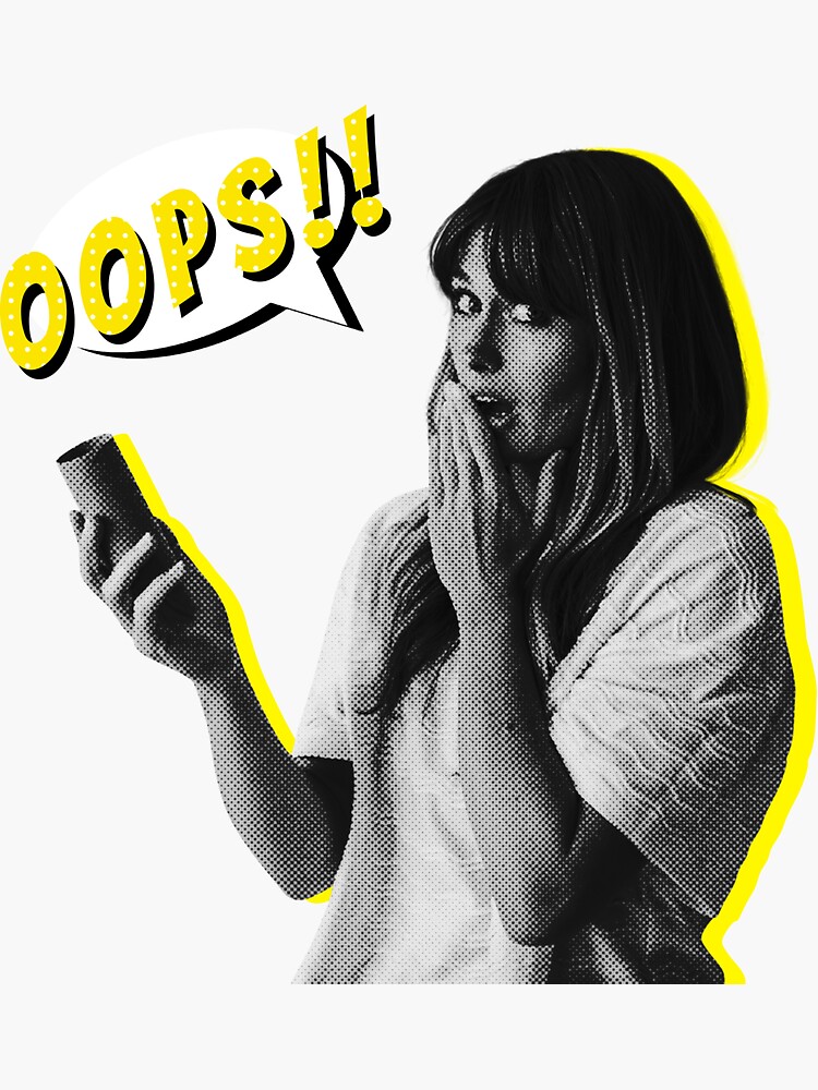 "Oops I said too much!" Sticker for Sale by artestore | Redbubble