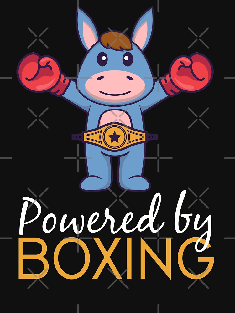 "Powered by boxing, funny Llama in boxer costume, design for boxing ...