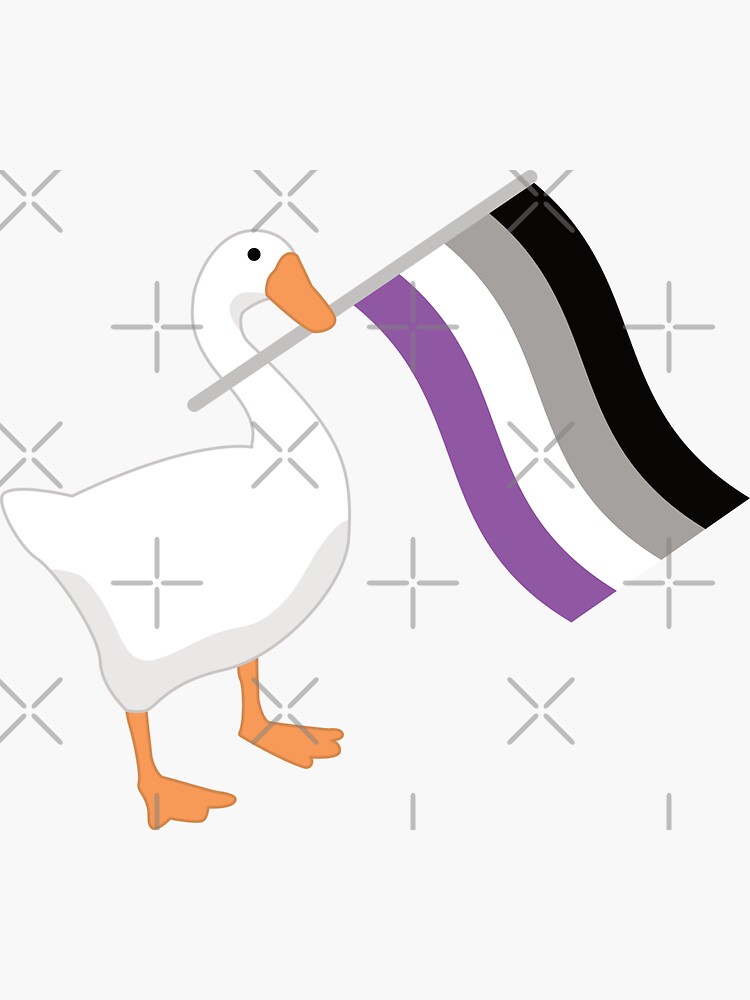 "Goose Asexual Pride Flag LGBTQ" Sticker for Sale by ChailynReed ...