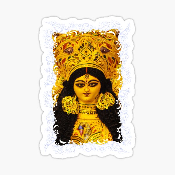 "Bengali - Maa Durga" Sticker for Sale by TheForeignBong | Redbubble