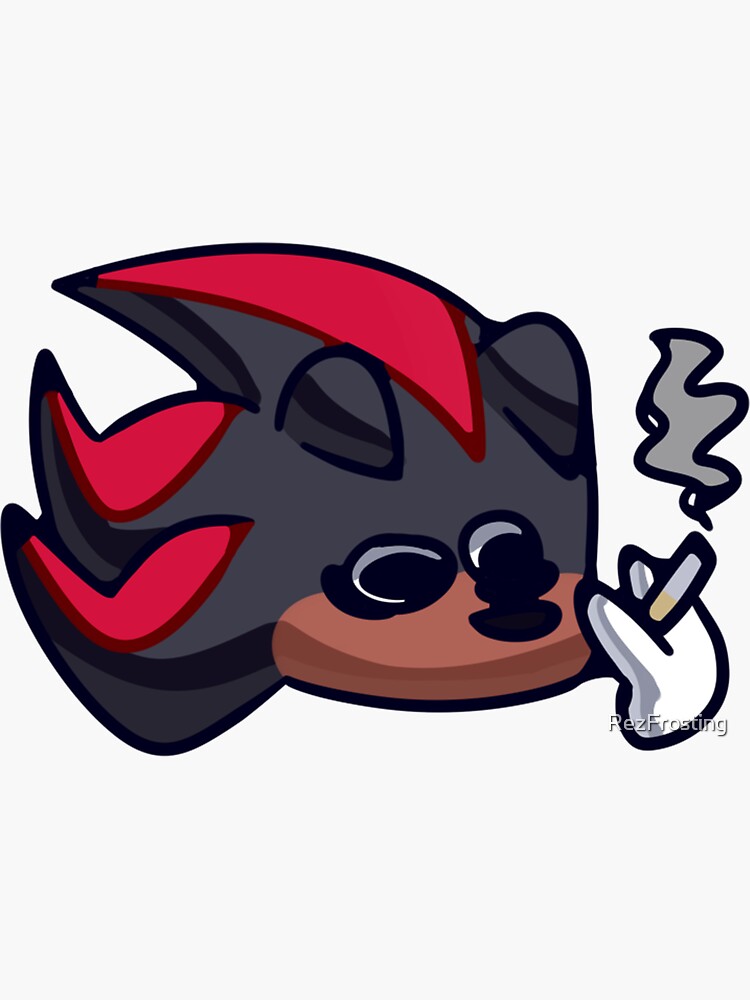 "cursed shadow smoking" Sticker for Sale by RezFrosting | Redbubble