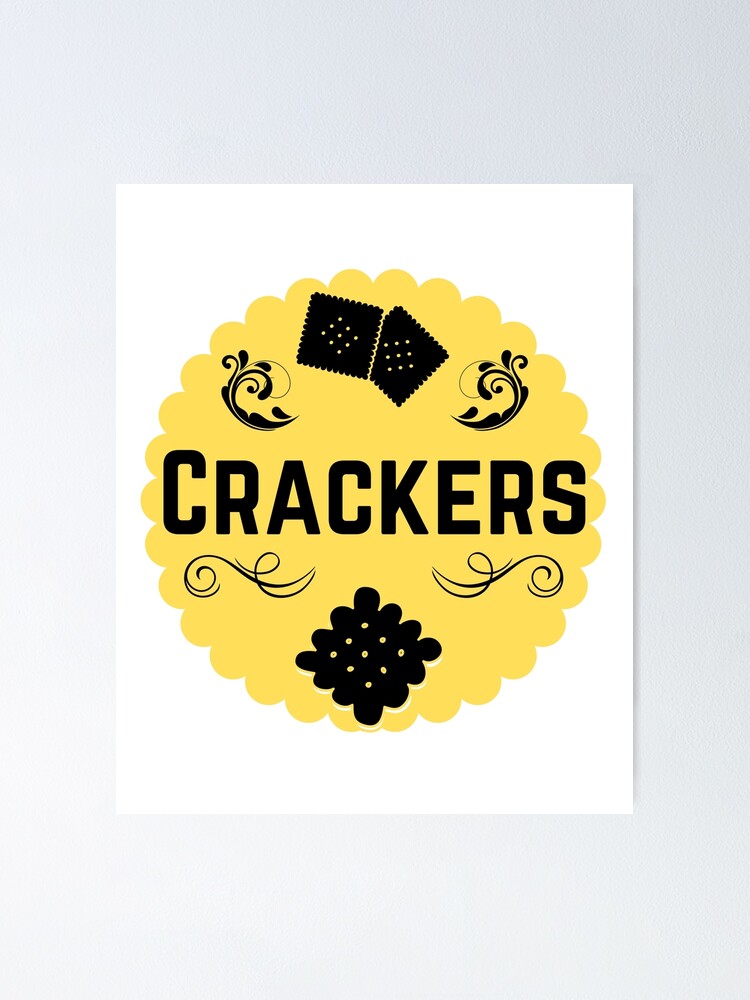 "Crackers - Yellow Food Container Label " Poster for Sale by LabelStore ...
