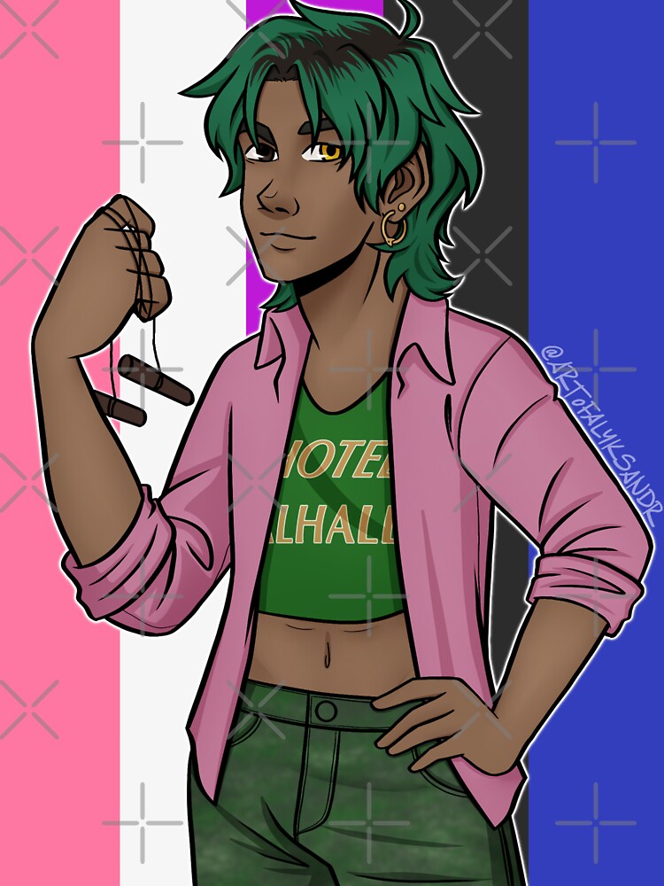 "Pride 2021: Alex Fierro" Sticker for Sale by artofalyksandr | Redbubble