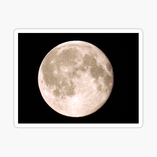 "Full Moon " Sticker for Sale by Arte-Brilliant | Redbubble