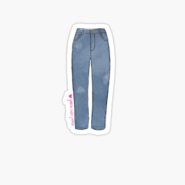 "Cute Jeans" Sticker by Ecorder34 | Redbubble