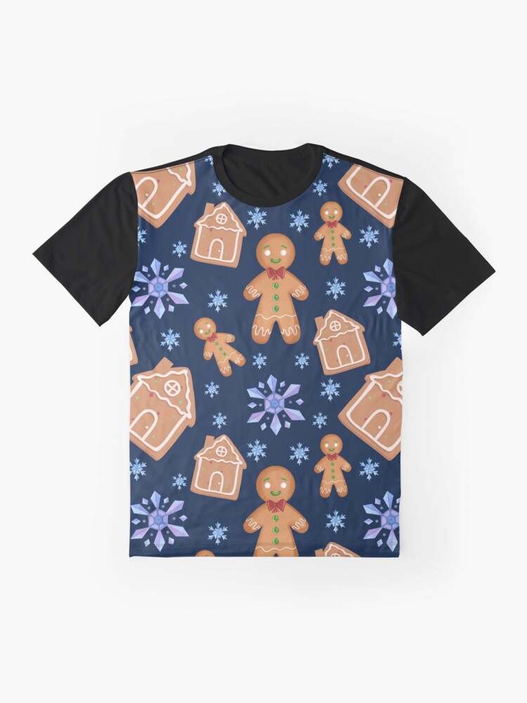 "Christmas Gingerbread Man Decorative Pattern" T-shirt for Sale by ...