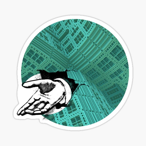 "Lending a Hand" Sticker for Sale by InkThinkArt | Redbubble