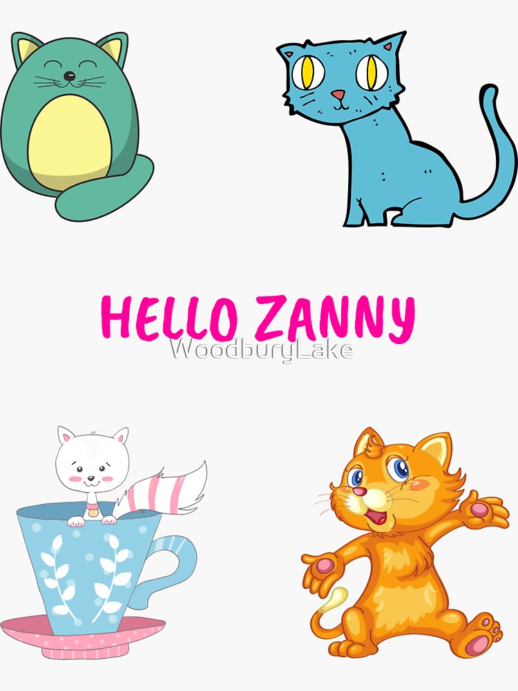 "Zanny" Sticker for Sale by WoodburyLake | Redbubble