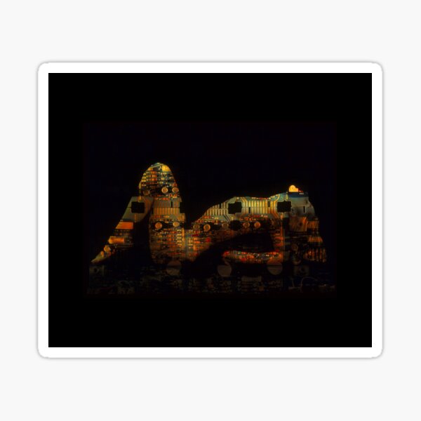 "Techno Curves - Photo Art" Sticker by ArtFashion4u | Redbubble