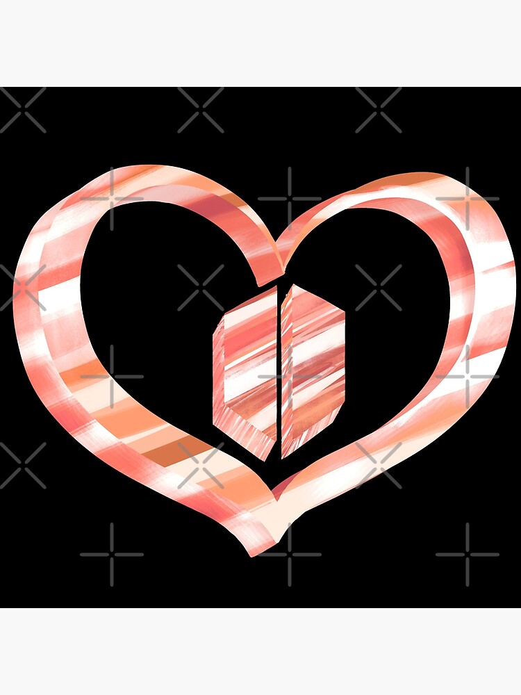 "BTS Army rose gold heart" Poster by lildiamond623 | Redbubble