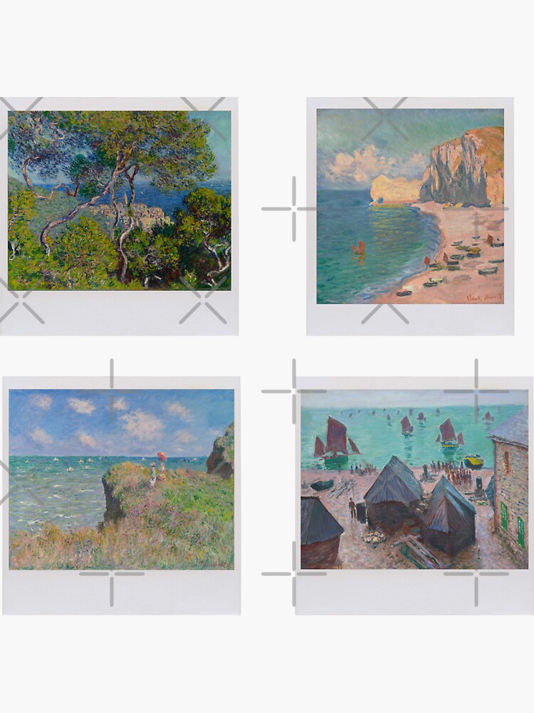 "Claude Monet Painting Sticker Pack 2" Sticker for Sale by ...