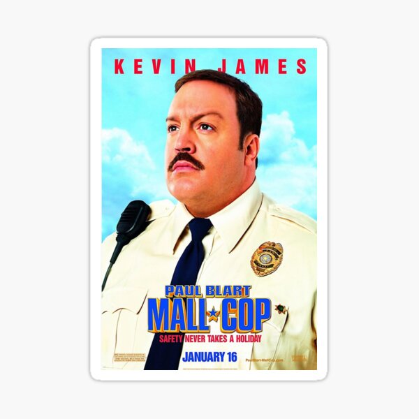 "Paul Blart Mall Cop " Sticker for Sale by kalasderbuz | Redbubble