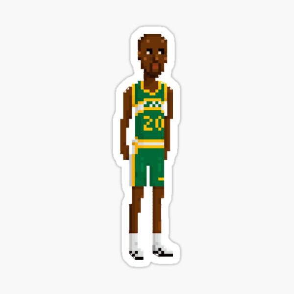 "Gary Payton " Sticker for Sale by Zemjanis12 | Redbubble