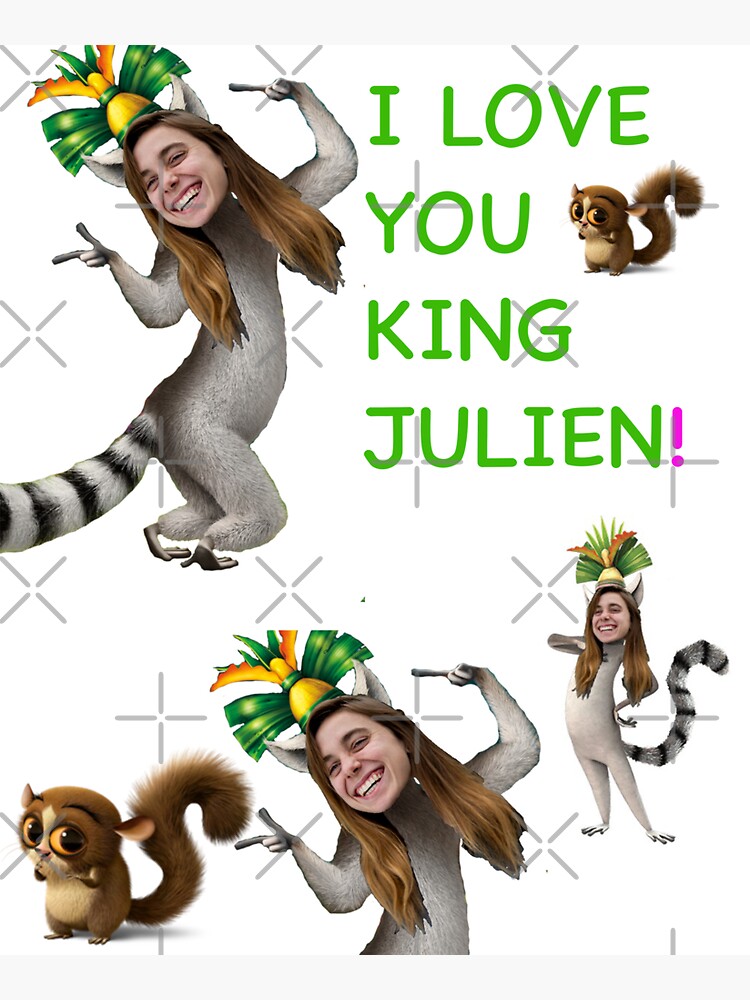 "I Love You King Julien Baker" Sticker for Sale by micailastar | Redbubble