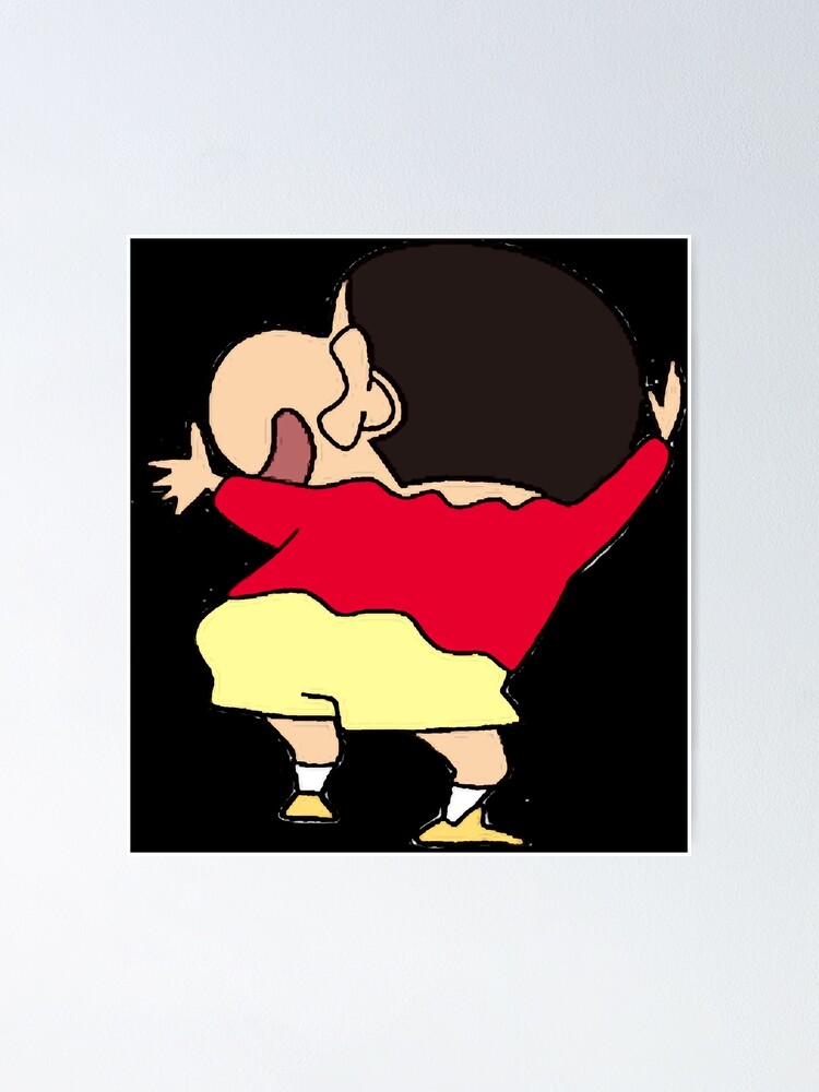 "Shinchan shakes butt" Poster for Sale by RossiLaura | Redbubble