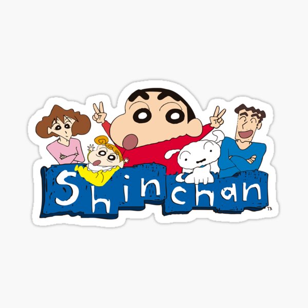 Pegatina «Familia de dibujos animados de Shin» de RossiLaura | Redbubble