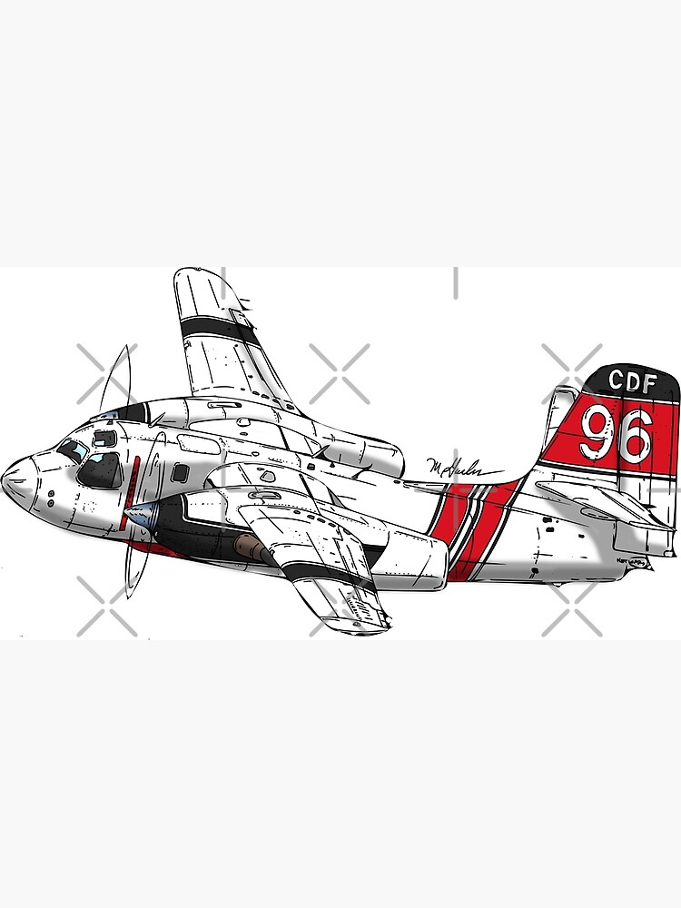 "Cal Fire 96 Grumman S-2 Tracker" Poster for Sale by Statepallets ...