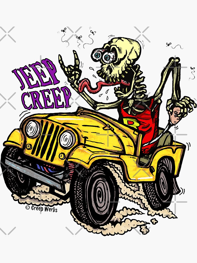 "monster mouse drives a car" Sticker for Sale by ChathamErin | Redbubble