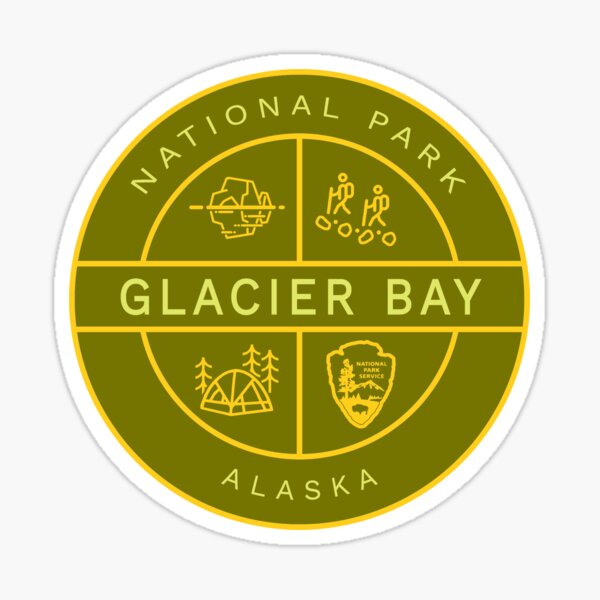 "Glacier Bay National Park Heraldic Logo" Sticker for Sale by VanyaKar ...