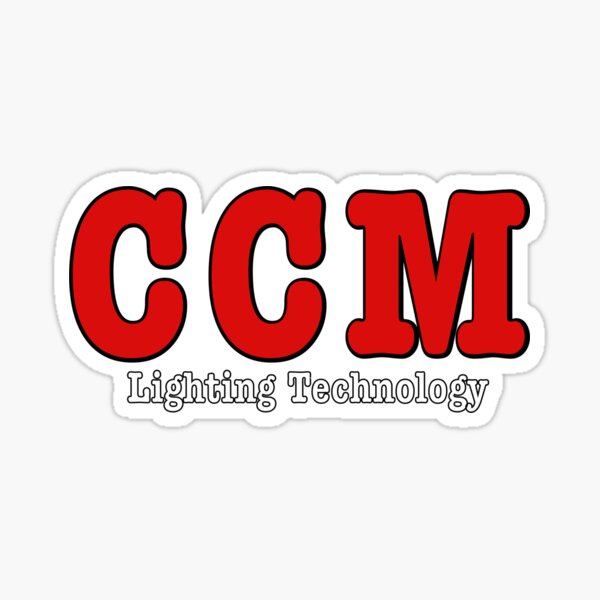 "CCM Lighting Technology " Sticker for Sale by 21afluck | Redbubble