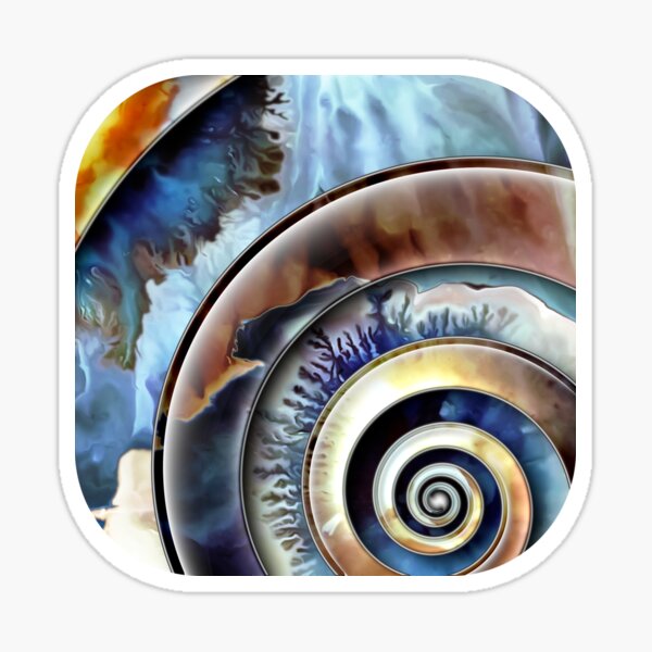 "Spiral: abstract glossy logarithmic spiral" Sticker for Sale by ...