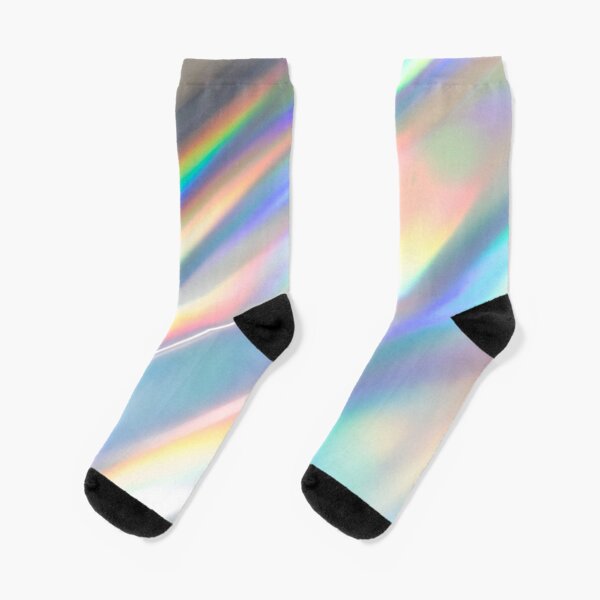 "Holographic Rainbow Texture Background" Socks for Sale by JTS STORE ...
