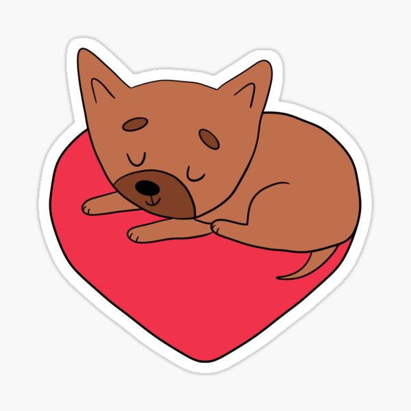 "Sleepy Jerry Heart " Sticker for Sale by Slothfulsnuggle | Redbubble