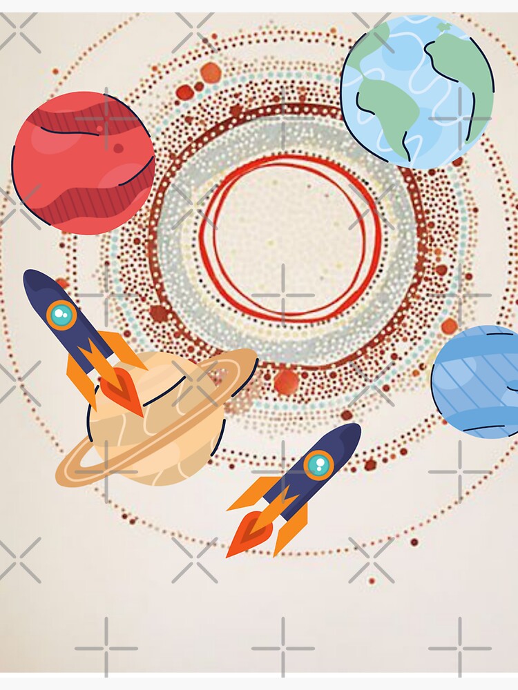 "Solar system without sun" Sticker by mapacs100 | Redbubble