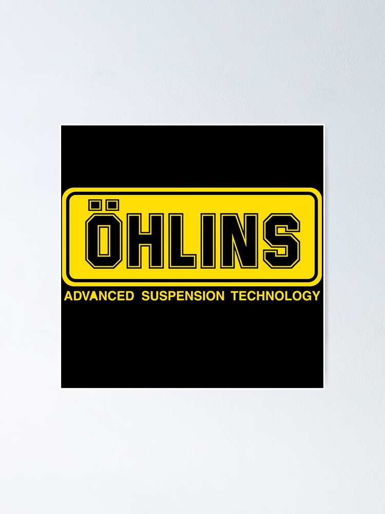 "Ohlins Shock Logo" Poster for Sale by Lanjutlah | Redbubble
