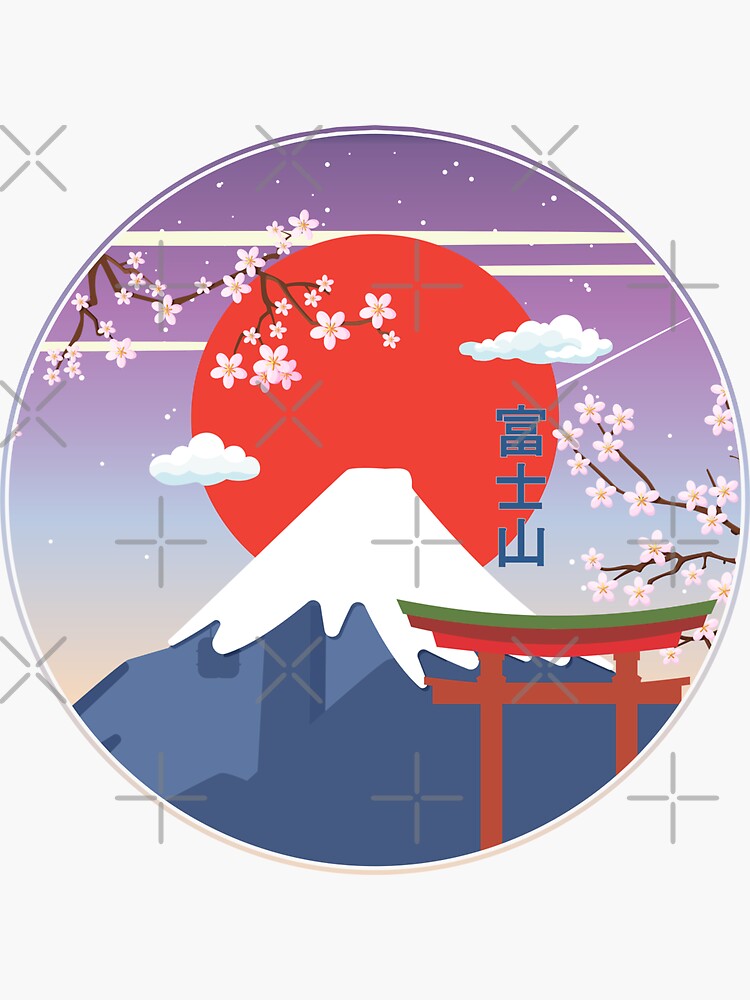 "Fuji" Sticker for Sale by Ijacars | Redbubble
