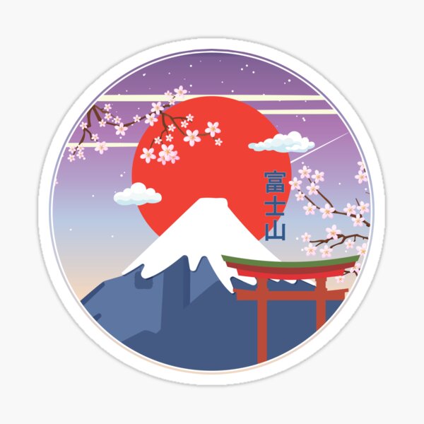 "Fuji" Sticker for Sale by Ijacars | Redbubble