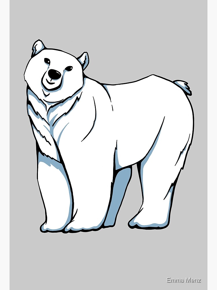 "Polar Bear" Poster by Emma-Menz | Redbubble