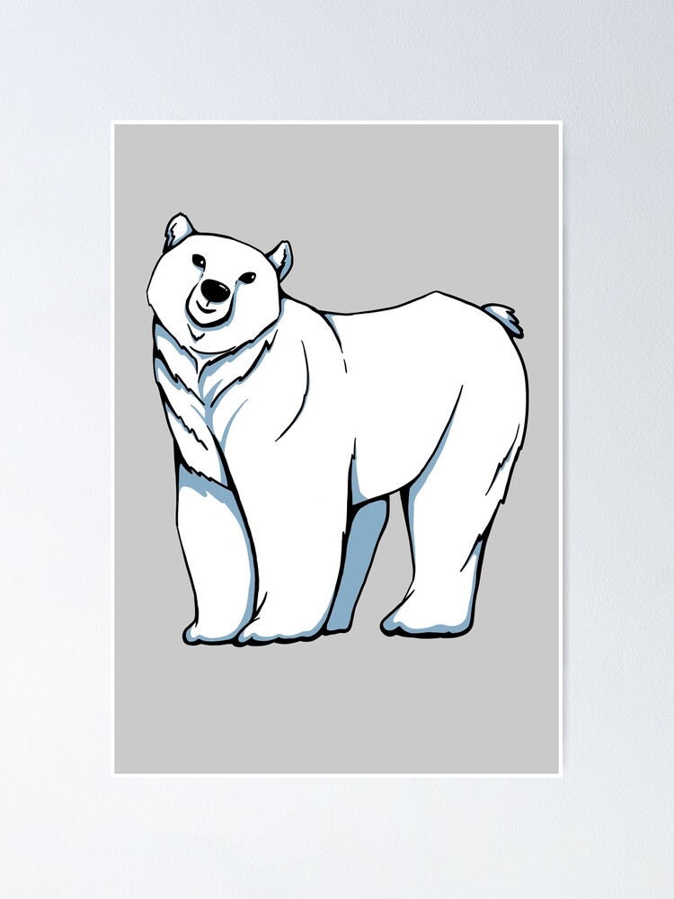 "Polar Bear" Poster by Emma-Menz | Redbubble