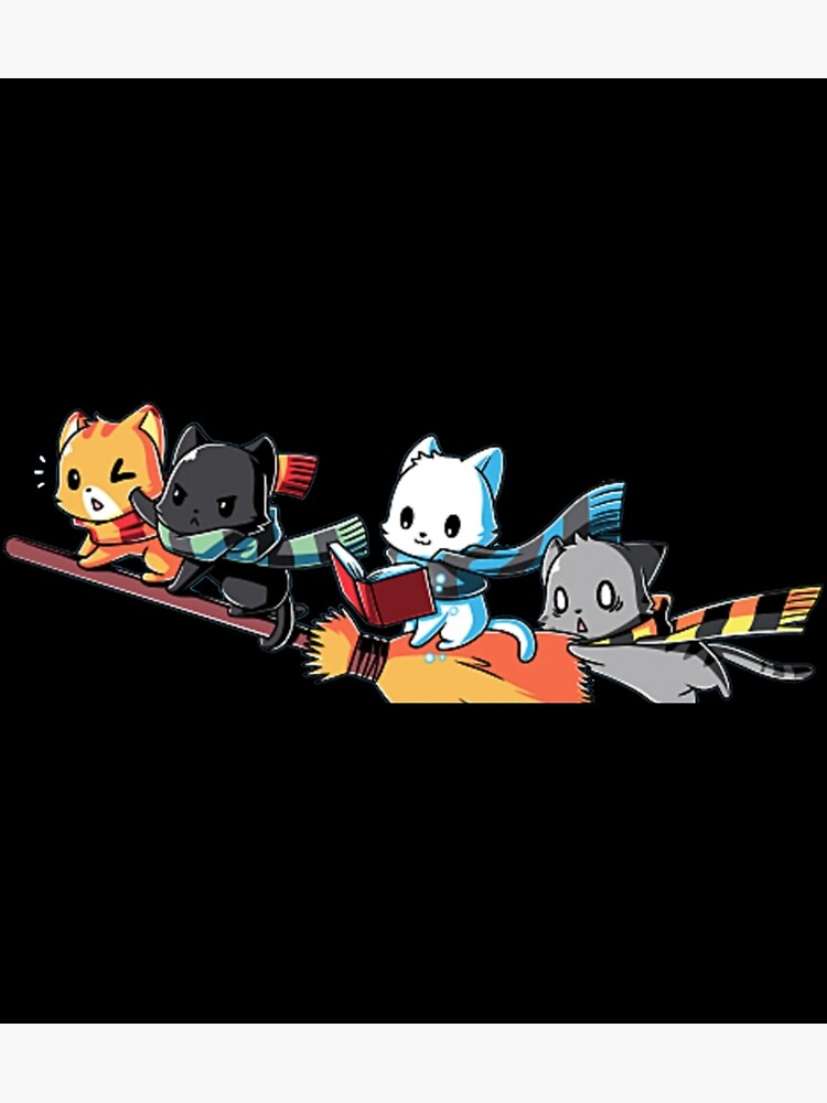 "Flying Cats Sticker" Poster by mireenri | Redbubble