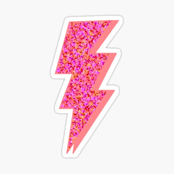"Cute pastel thunder lightning bolt " Sticker for Sale by Mesckh ...