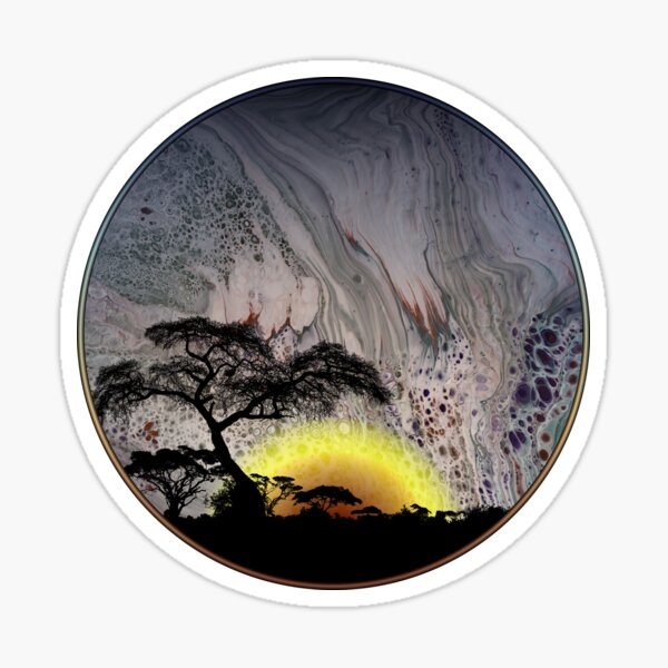 "Sunrise: Dawn Landscape, Trees, Nature" Sticker for Sale by ...